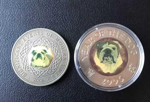 Монеты Сомали один доллар и 250 шиллингов