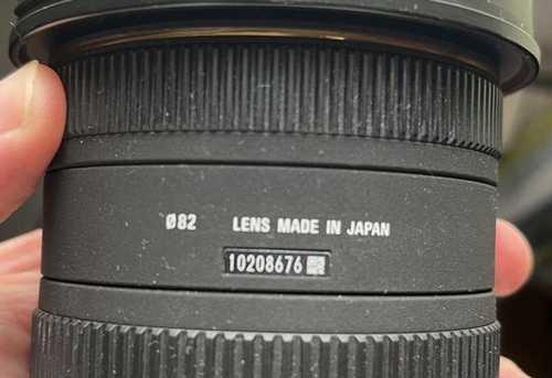 Объектив Sigma AF 10-20mm f/3.5 EX DC HSM Canon EF