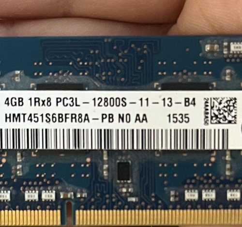 Оперативная память для ноутбука ddr3L 4 gb