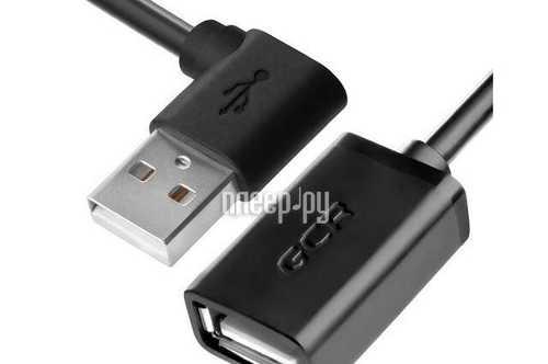 Аксессуар GCR USB 2.0 AM - AF 1.5m Black GCR-A