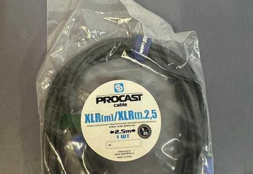 Межблочный балансный кабель procast cable XLR(m)