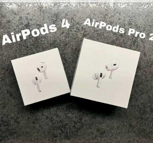 Наушники Airpods 4/Pro2 с шумодавом   гироскоп