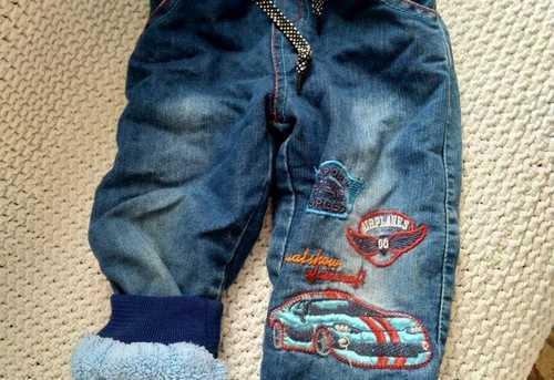 Утеплённые штаны брюки джинсы 92 Турция