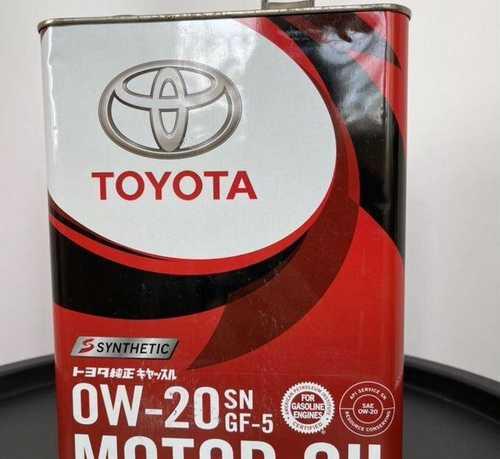 Масло моторное Toyota 0W-20 4л