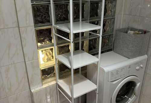 Стеллаж белый металлический 158,5 см этажерка