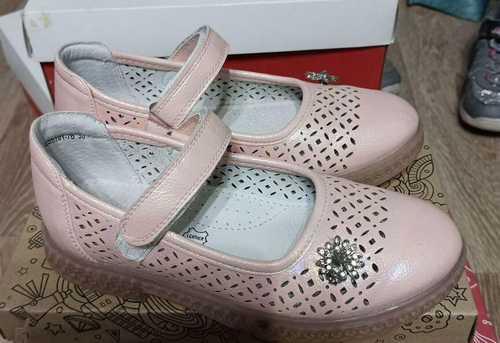 Туфли для девочки 30 размер розовые