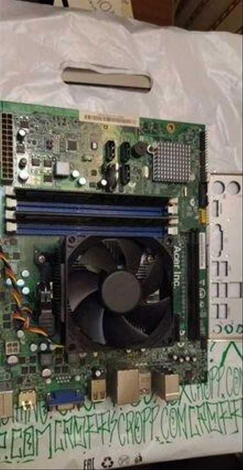 Материнская плата Acer DAA75L + процессор и озу