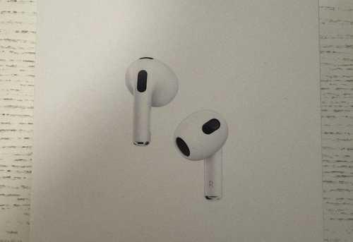 Беспроводные наушники apple airpods 3