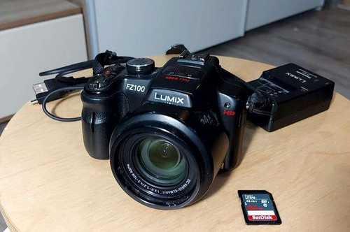 Panasonic Lumix DMC-FZ100 с картой памяти