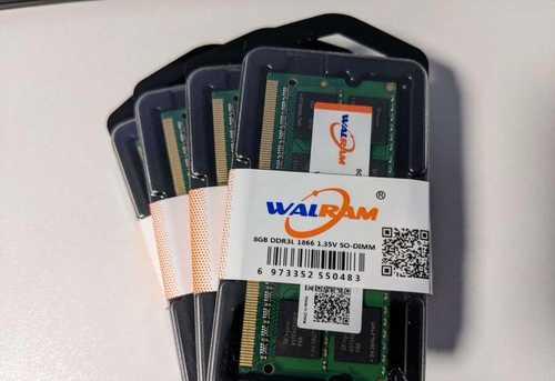 Оперативная память WalRam ddr3l 8Gb 1866MHz SoDimm