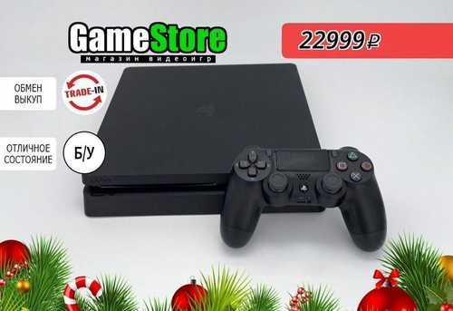 PlayStation 4 Slim 500Gb Черная 5 Игровая б/у