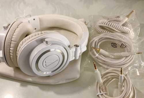Новые наушники Audio Technica ATH-M50x Белые
