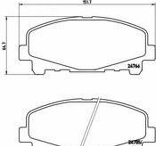 Колодки тормозные honda accord 08- 2.0-2.4 перед