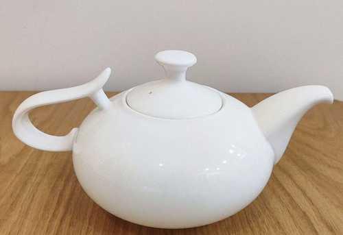 Заварочный чайник белый фарфоровый 0,8 литра
