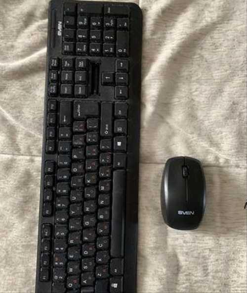 Беспроводная мышь и клавиатура sven