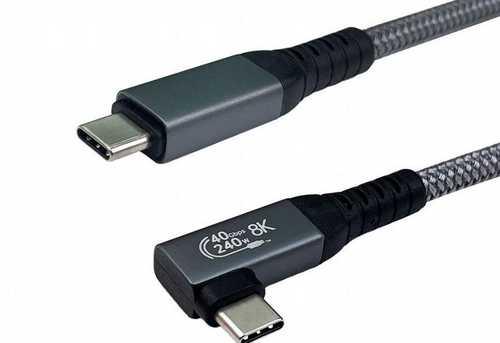 Кабель Tubon USB4 Type-C L - Type-C 0.5м