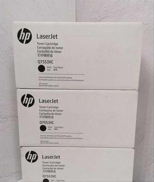 Картриджи оригинальные HP Q7553XC разные