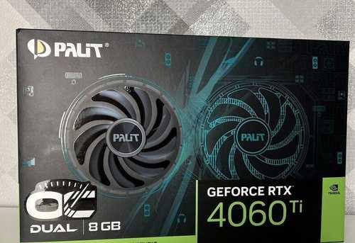 Новая видеокарта Palit RTX4060Ti dual OC 8GB