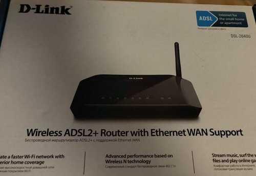 Модем роутер d-link wireless dsl-2640u N150 adsl2+
