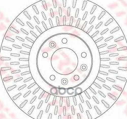 Диск тормозной перед TRW DF6427S Пежо, Ситроен