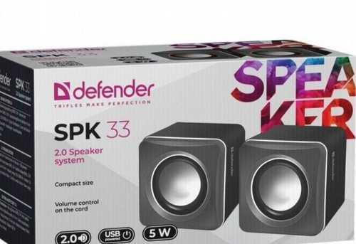 Акустическая 2.0 система defender SPK 33 серый