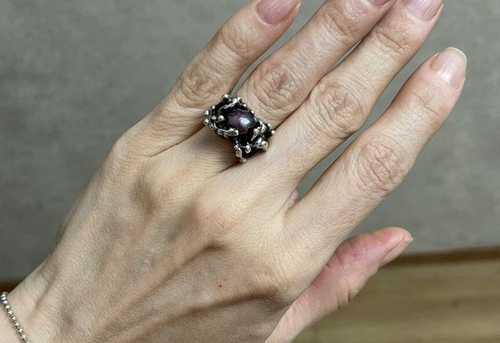 Дизайнерское кольцо серебро onesize