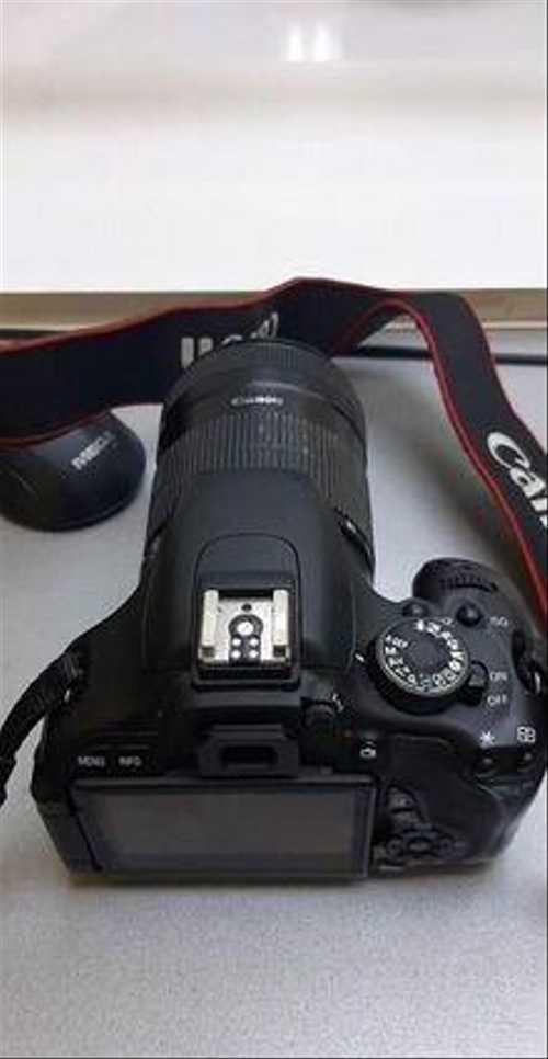 Фотоаппарат canon eos600d + объектив canon EFS 18