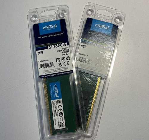 Оперативная память Crucial DDR4 16gb 2x8