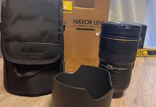 Объектив Nikon Nikkor 24-70 mm f/2.8 G ED AF-S