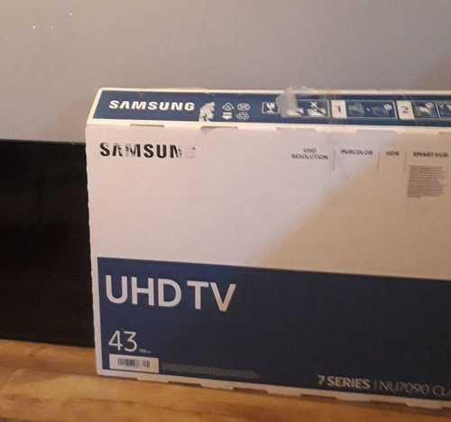 Яркий samsung 43' 4k UHD HDR 10 SMART airplay