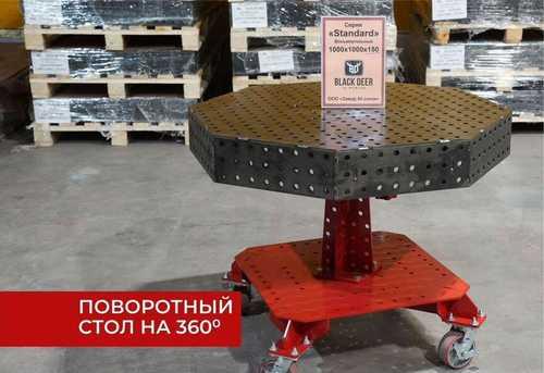 Сварочный стол 3D поворотный 1000 х 1000 / 360*