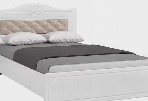 Кровать 140 с мягкой спинкой Монако мн-8+мн-8А