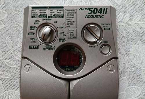 Гитарный процессор zoom 504 acoustik