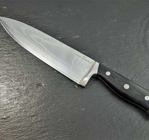 Кухонный нож сталь N690 Шеф серия В.Похлёбкин