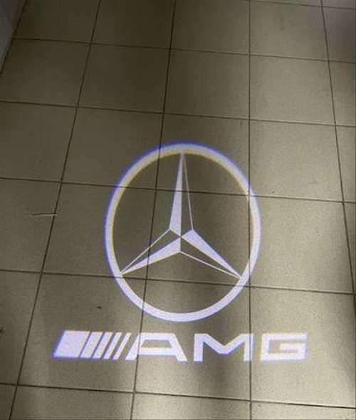 Проекция логотипа Mercedes W212 W205 W213 GLE GLS