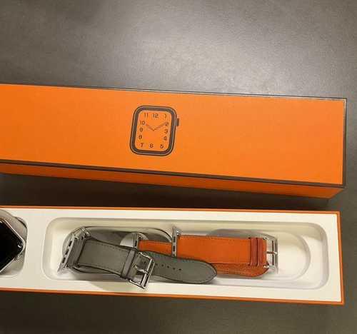 Часы Apple Watch 5 Hermes 44mm Stainlees Silver