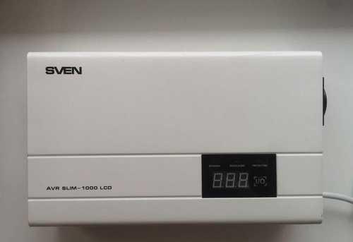 Стабилизатор sven AVR slim-1000 LCD