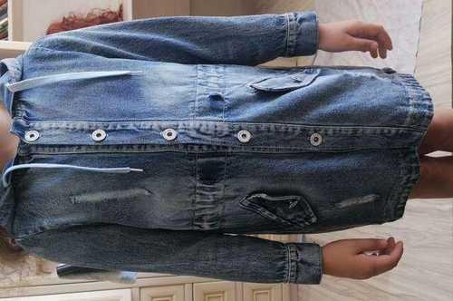 Плащик джинс для девочки 110