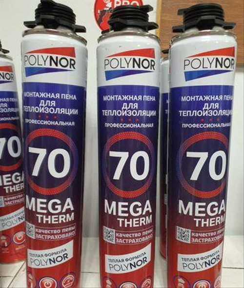 Монтажная пена polynor Mega 70 зима