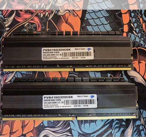 Оперативная память ddr4 16gb patriot memory viper