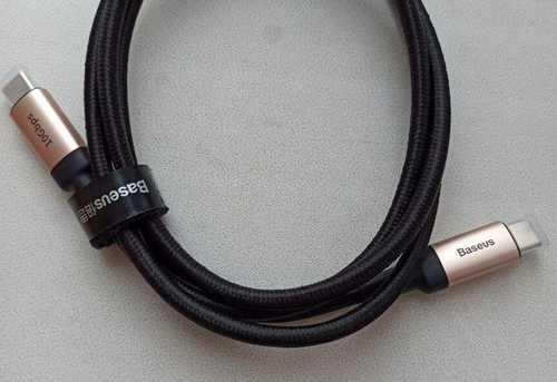 Кабель Baseus Cafule Series PD3.1 Cable 1м 10Gbps