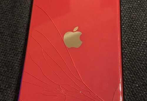 Битый оригинальный корпус iPhone 11 (Red)