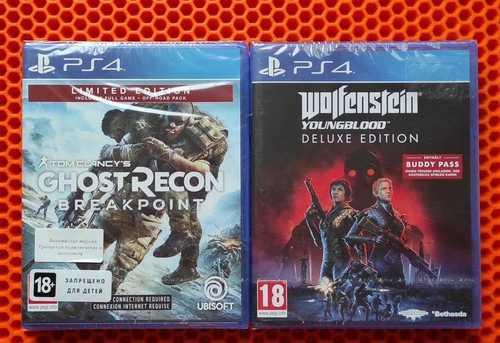 Запечатанные Ghost Recon и Wolfenstein для PS4
