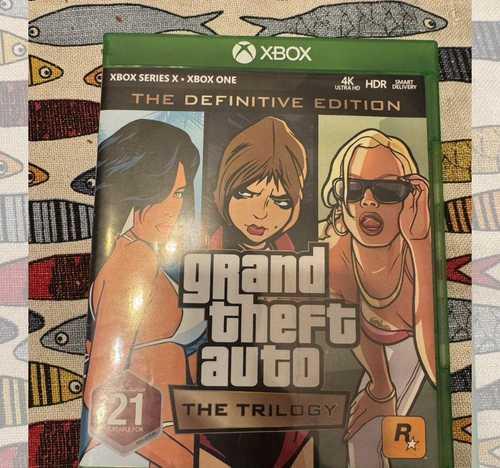 Диск Grand Theft Auto: the trilogy xbox диск