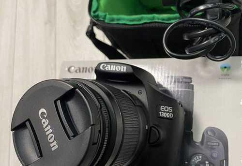 Фотоаппарат Canon 1300D, полный комплект с чехлом