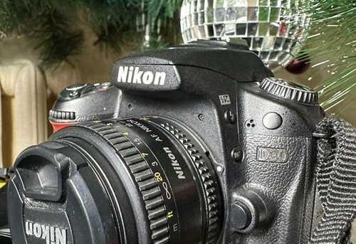 Зеркальный фотоаппарат nikon d90 + 50mm