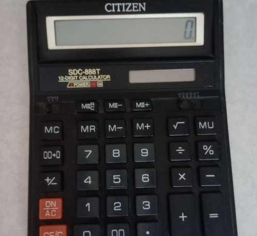 Калькулятор Citizen SDC 888T | Festima.Ru - Мониторинг объявлений