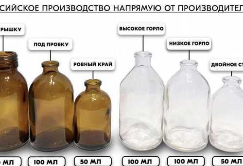 Флаконы от производителя