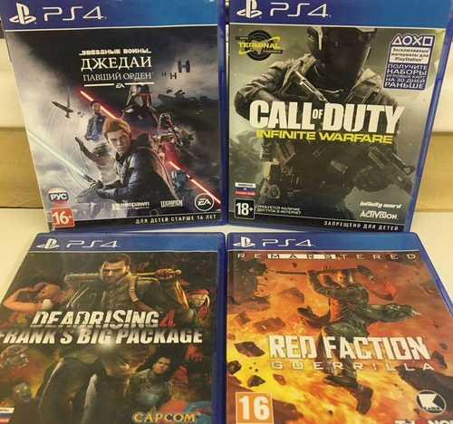 PS4 DeadRising/ Red Faction/ Call of Duty/ Джедаи