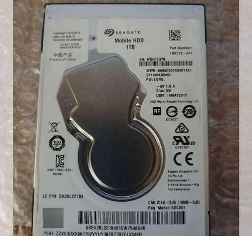 Жёсткий диск Hdd 2,5 (1tb. )